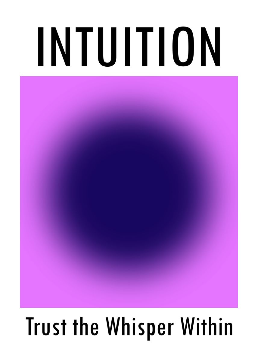 'Intuition Aura Poster' Poster, picture, metal print, paint by ...