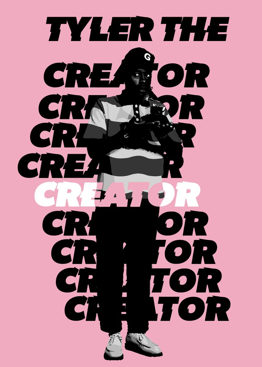 'Tyler The Creator' Poster, picture, metal print, paint by VisionPrint ...