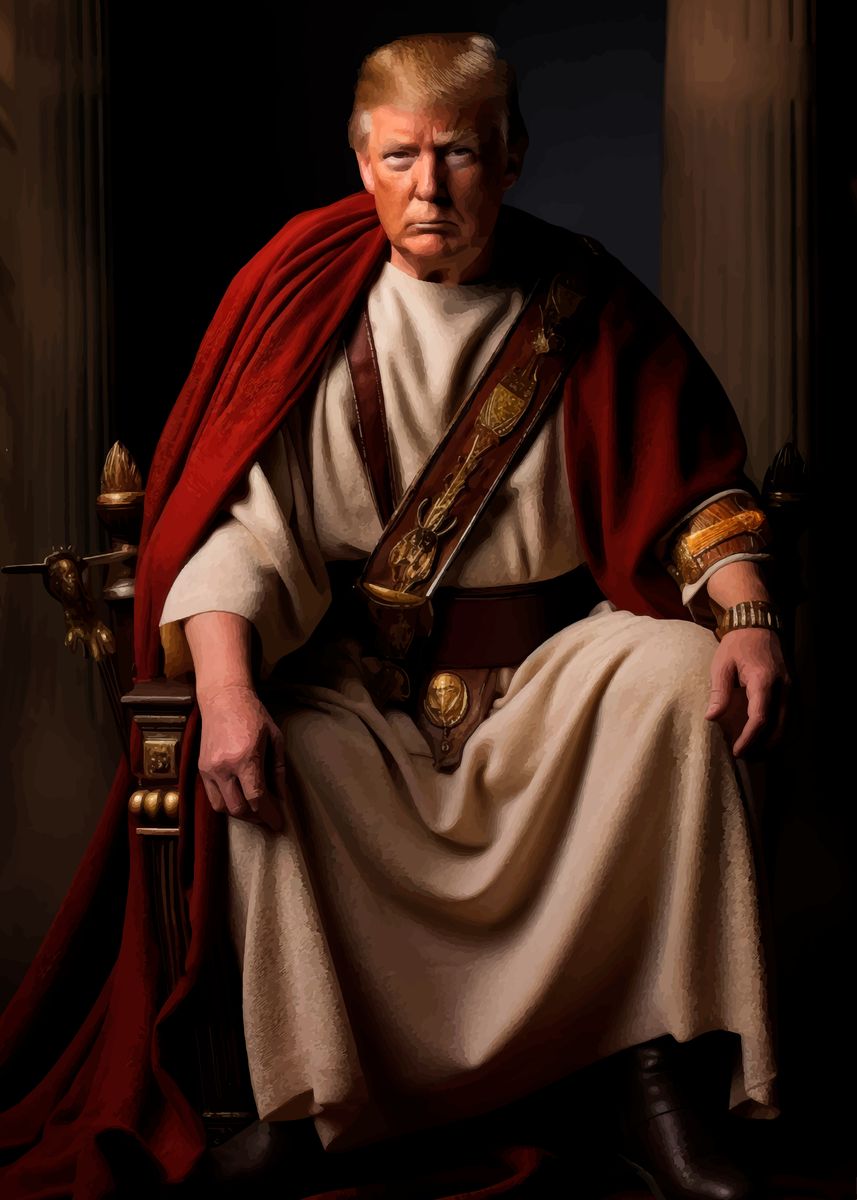'Trump as Roman Emperor' Poster, picture, metal print, paint by You ...