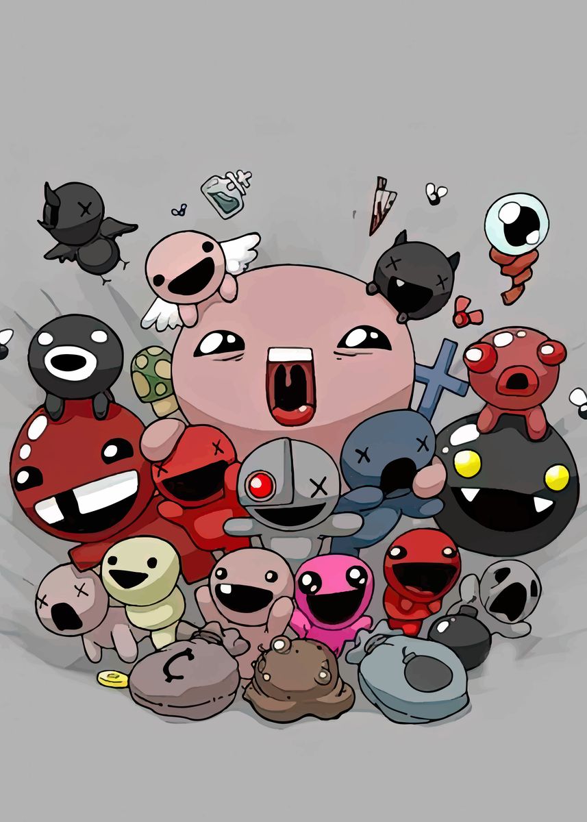 'the binding of isaac' Poster, picture, metal print, paint by modal ...