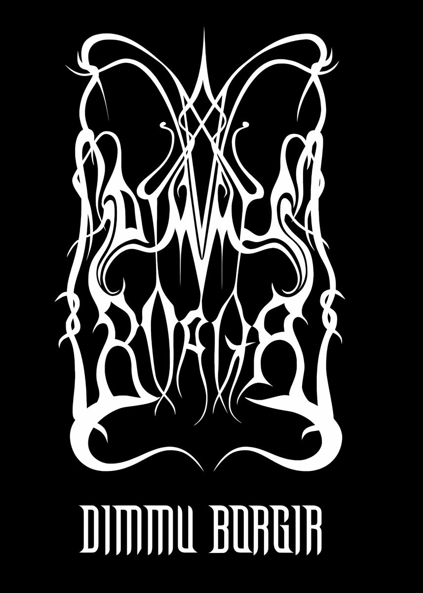 'Dimmu Borgir Logo' Poster, picture, metal print, paint by Ini Budi ...