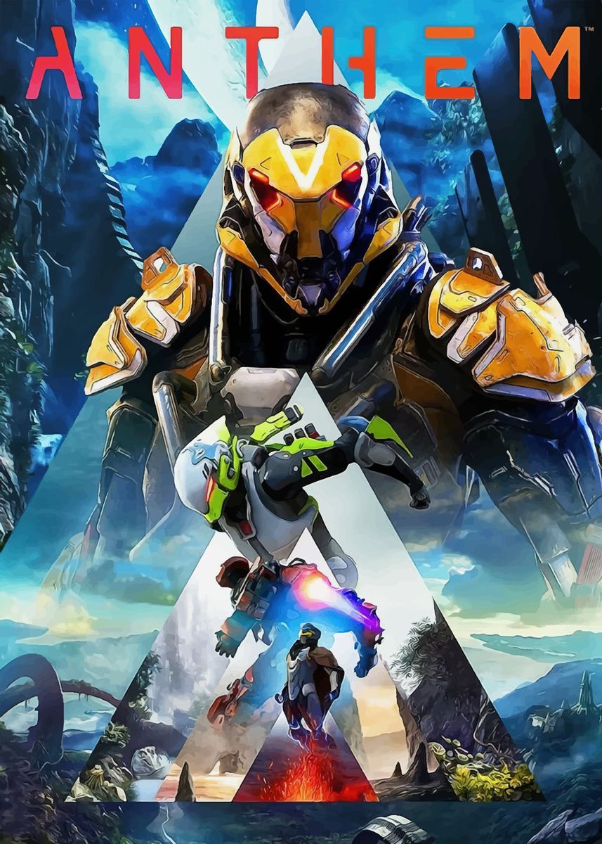 'Anthem Game Poster' Poster, picture, metal print, paint by indah ...