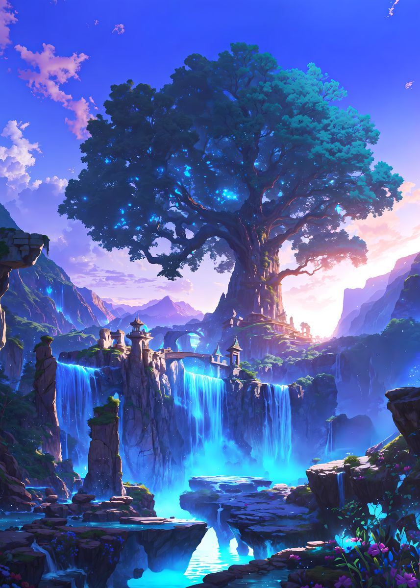 'Everlasting Tree' Poster, picture, metal print, paint by SideygitArt ...