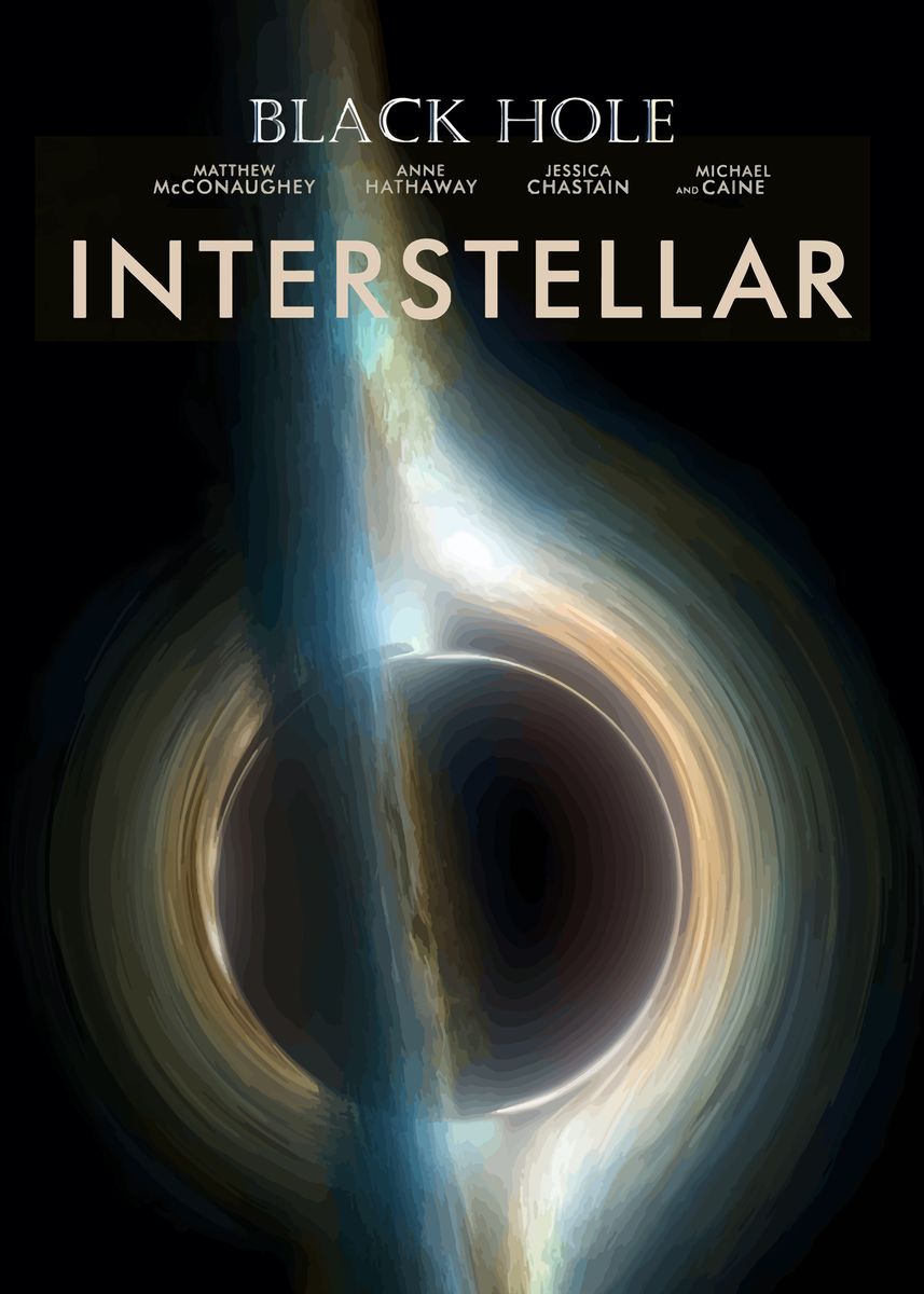 'Interstellar Black Hole ' Poster, picture, metal print, paint by ...