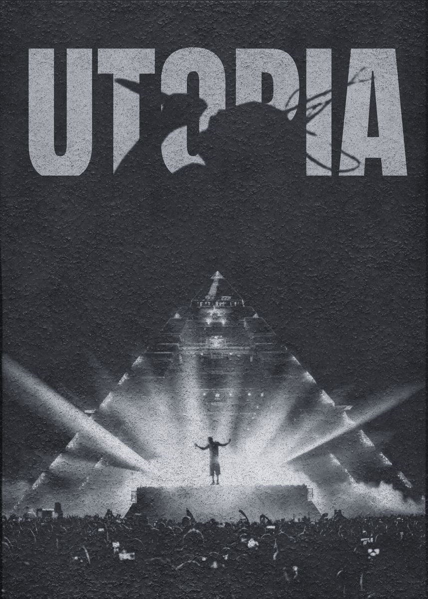 'TRAVIS SCOTT UTOPIA POSTER' Poster, picture, metal print, paint by ...