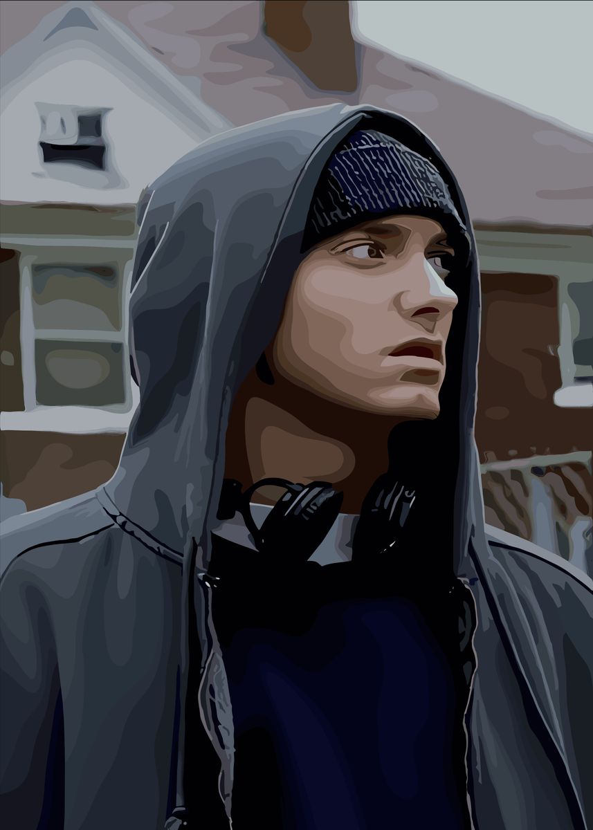'Eminem Rapper Music' Poster, picture, metal print, paint by Elg ...
