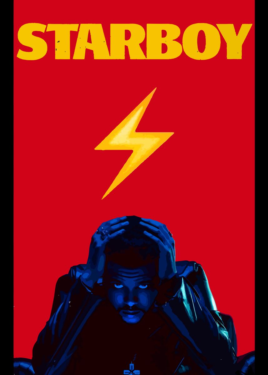 'The Weeknd rapper rap' Poster, picture, metal print, paint by Free ...