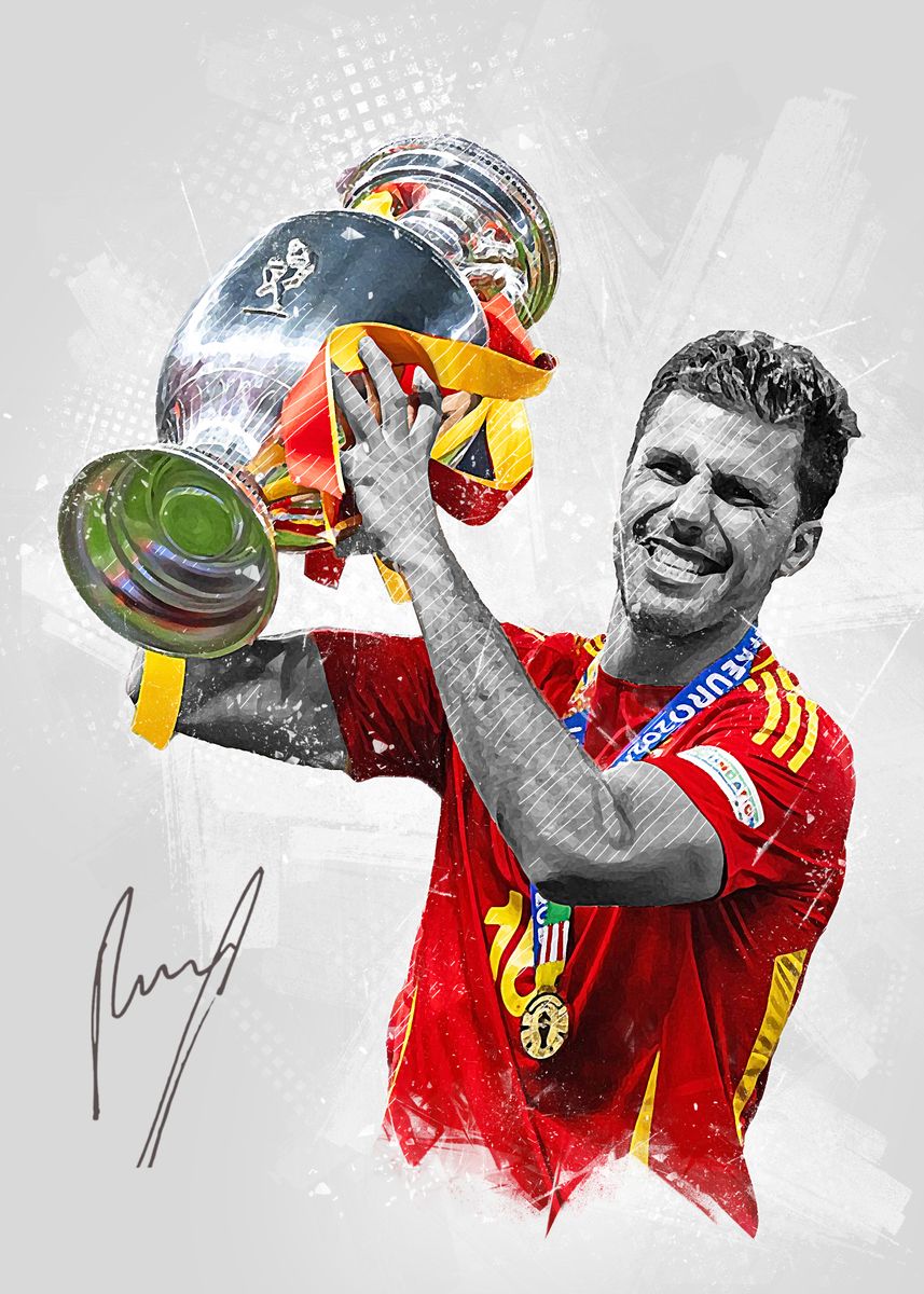 'Rodri' Poster, picture, metal print, paint by | Displate