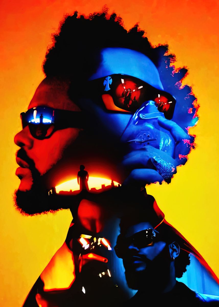 'The Weeknd Album Cover' Poster, picture, metal print, paint by AlteoWn ...