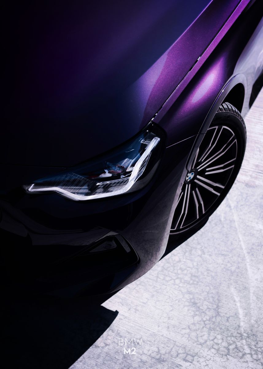 'BMW M2 Front View' Poster, picture, metal print, paint by Mehdi | Displate