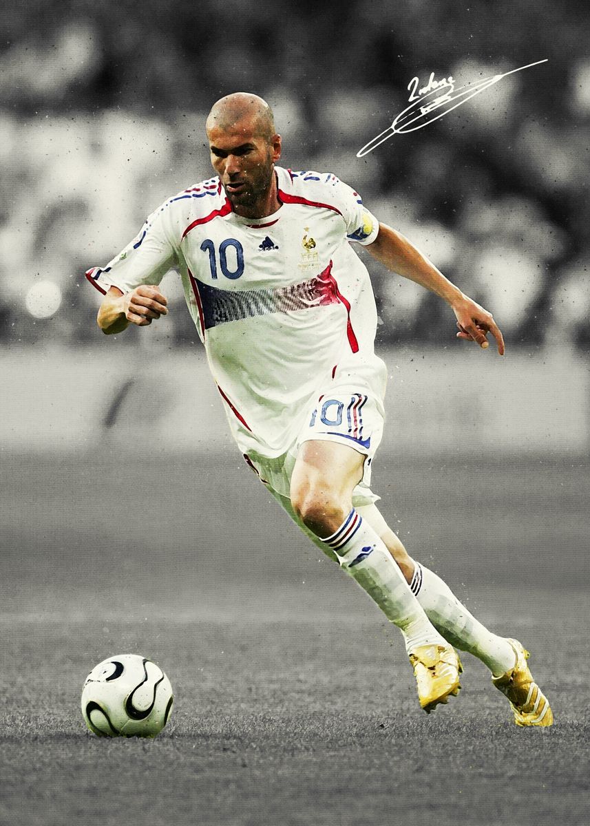 'Zinedine Zidane' Poster, picture, metal print, paint by Caby bara ...