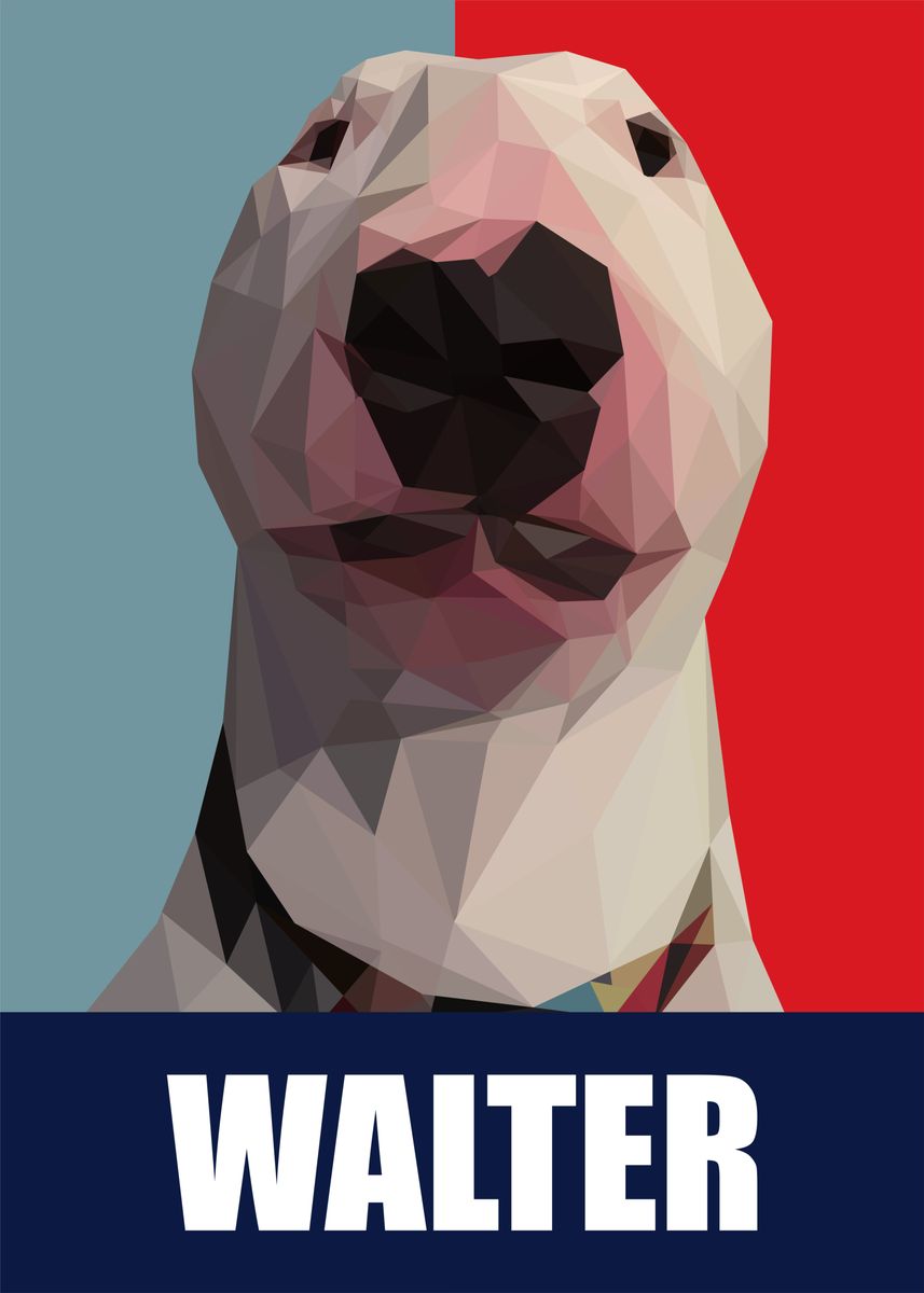 'Walter the Bulldog' Poster, picture, metal print, paint by Limited ...