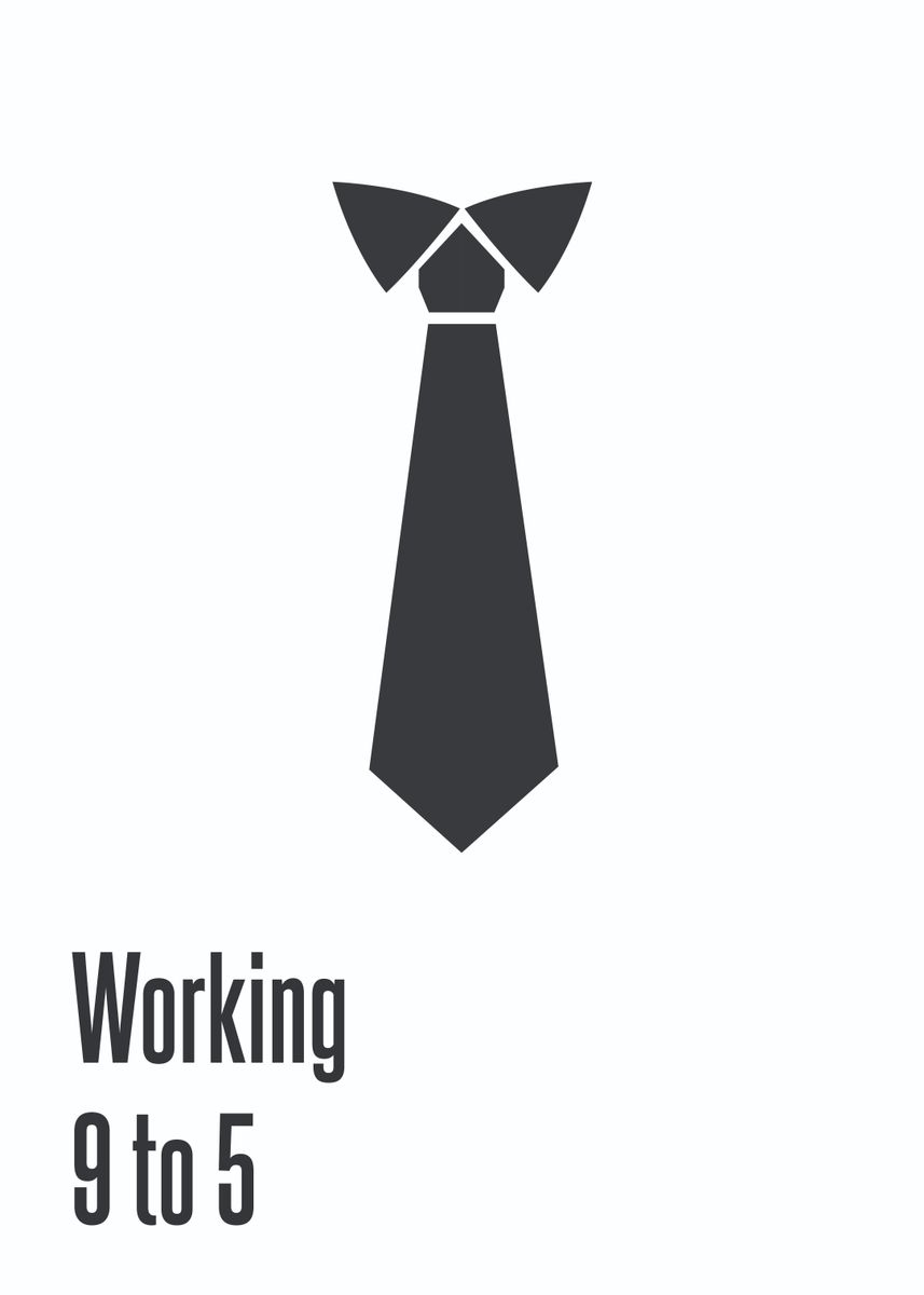 'Working 9 to 5' Poster, picture, metal print, paint by ...