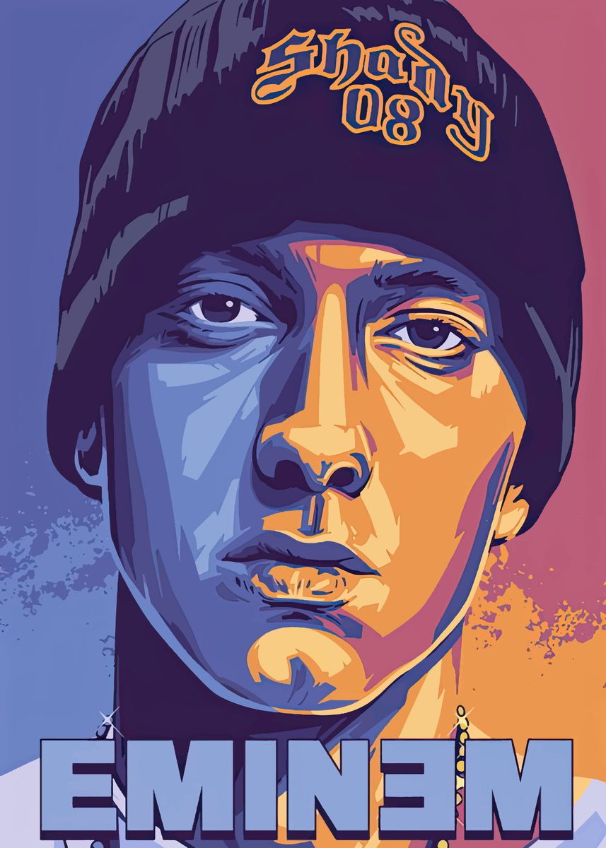 'Eminem Poster' Poster, picture, metal print, paint by gundamartposter ...