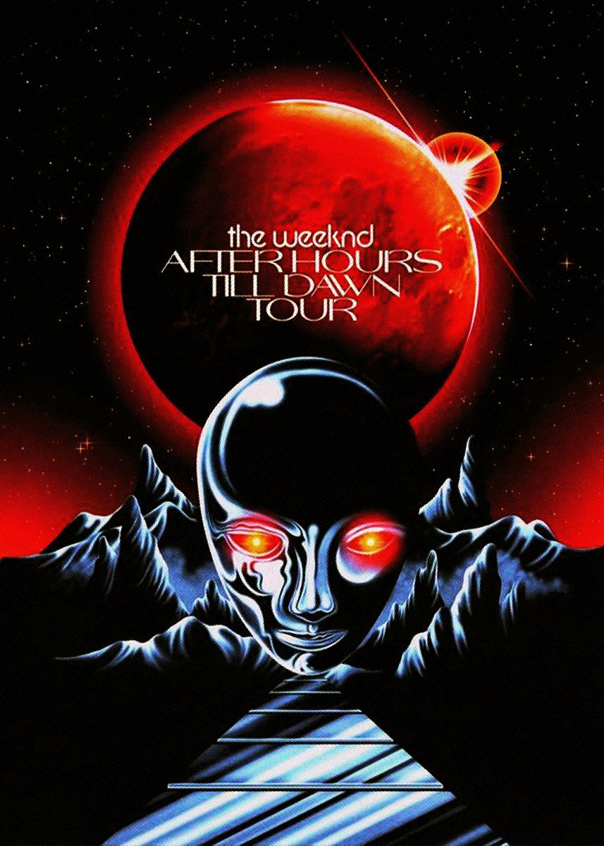 'The Weeknd After Hours Tour Poster' Poster, picture, metal print ...
