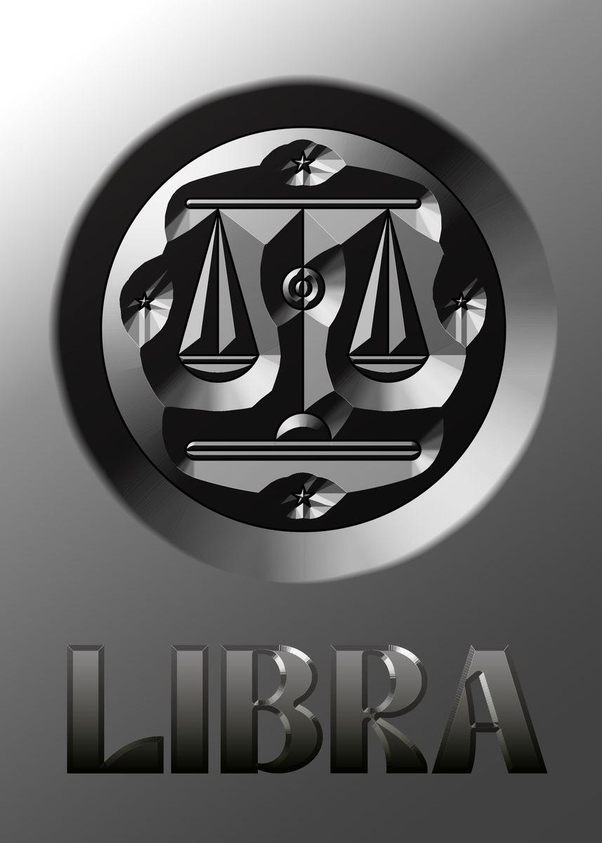 'Libra Zodiac Sign' Poster, picture, metal print, paint by I Made ...