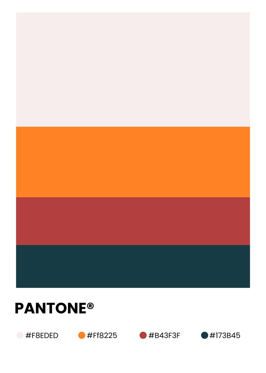 'vintage Pantone Color Palette' Poster, picture, metal print, paint by ...