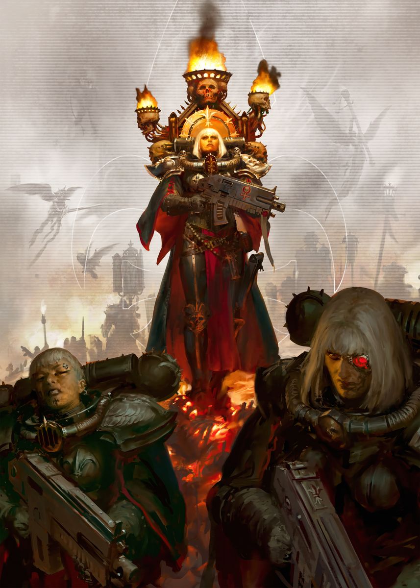 'Adepta Sororitas Codex' Poster, picture, metal print, paint by ...