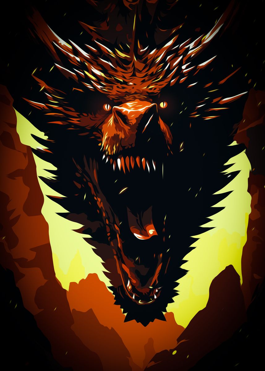 'Fierce Beast' Poster, picture, metal print, paint by EKIM | Displate