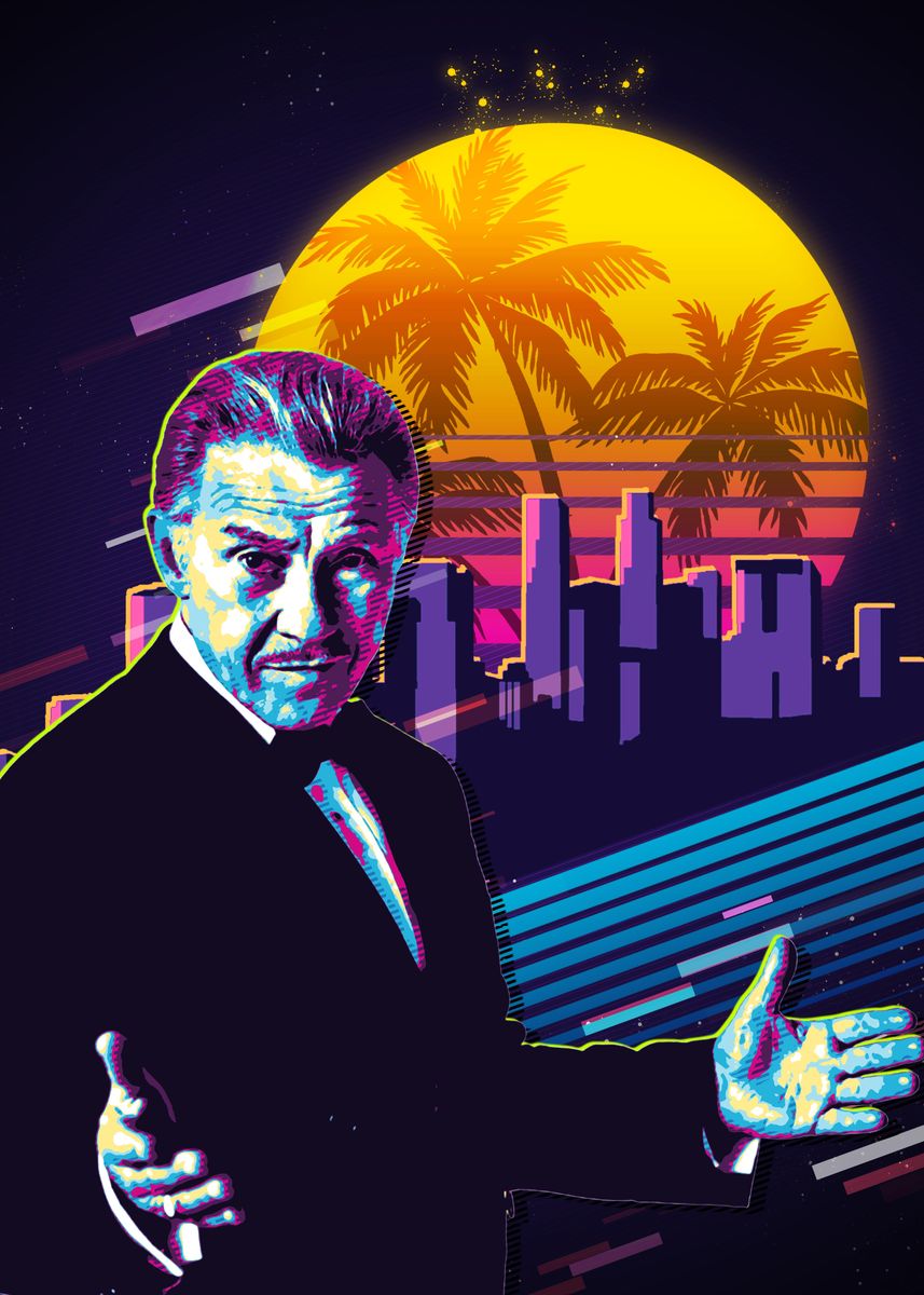 'pulp fiction 80s Retro Art' Poster, picture, metal print, paint by ...