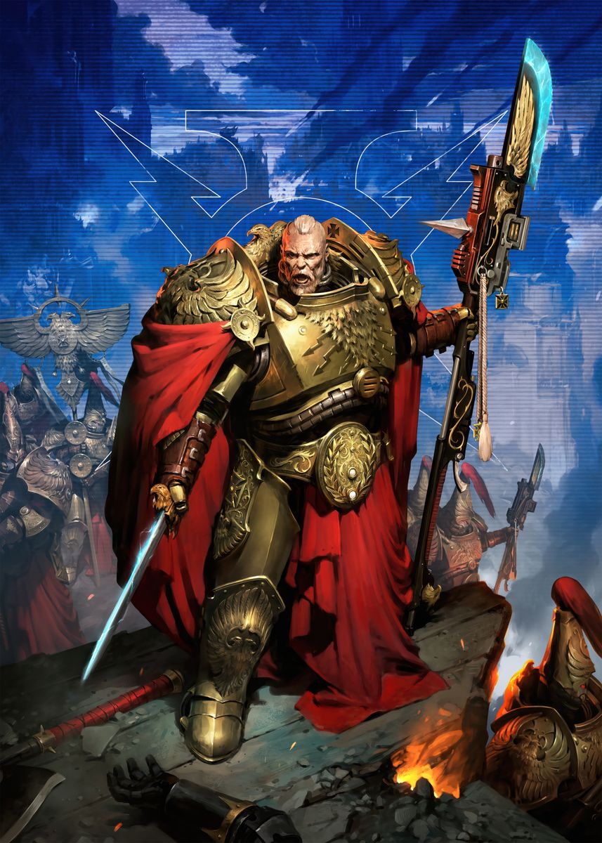 'Adeptus Custodes Codex' Poster, picture, metal print, paint by ...