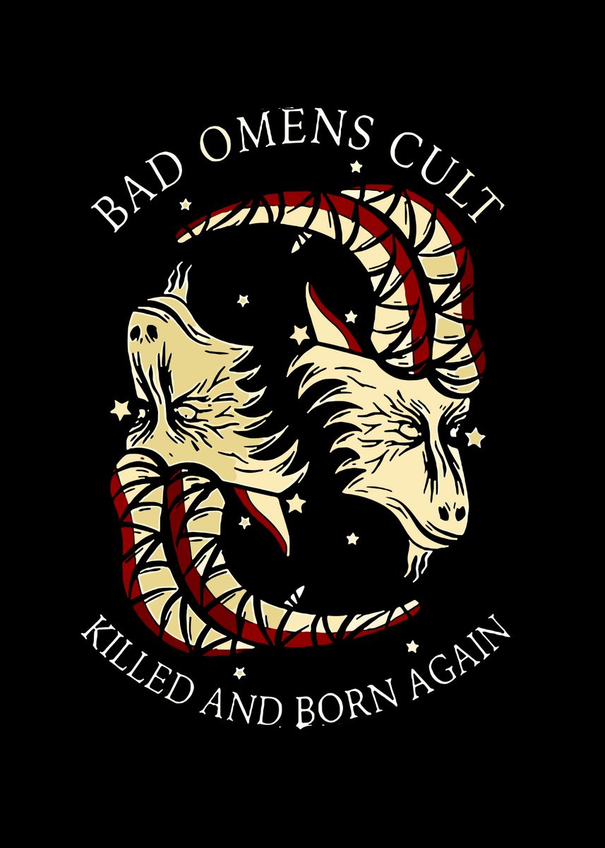 'Bad Omens Cult Graphic' Poster, picture, metal print, paint by Bendrat Core | Displate