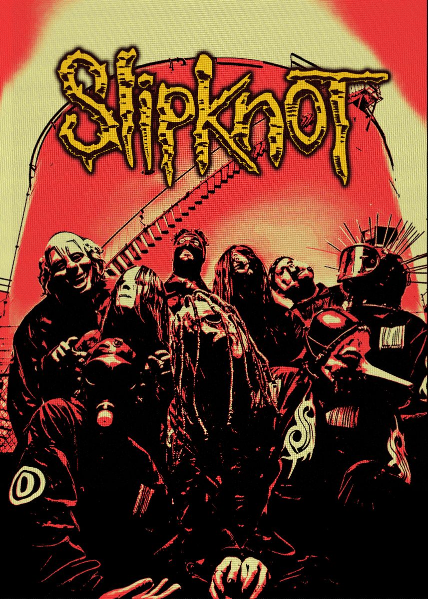 'Slipknot Band Poster' Poster, picture, metal print, paint by WhisPer ...