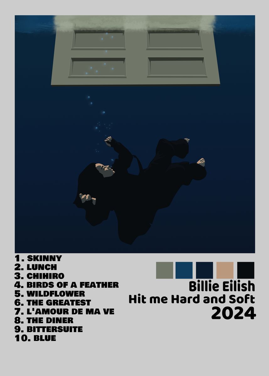 'Billie Eilish Album Cover' Poster, picture, metal print, paint by ...