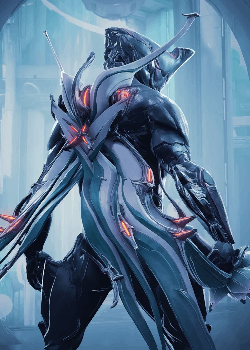 'Warframe: Nidus Prime' Poster, picture, metal print, paint by | Displate
