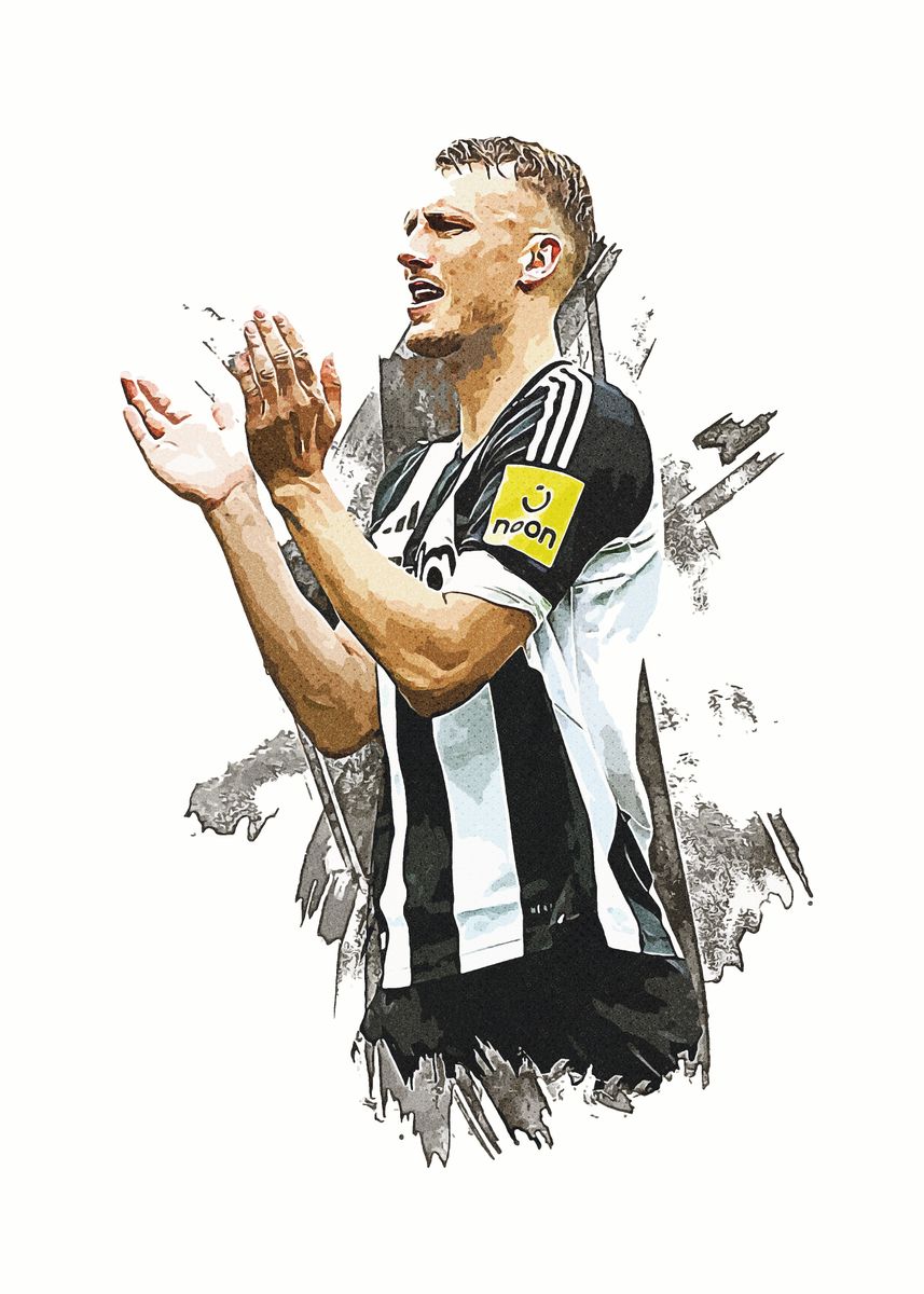 'Dan Burn' Poster, picture, metal print, paint by Katy 227 | Displate