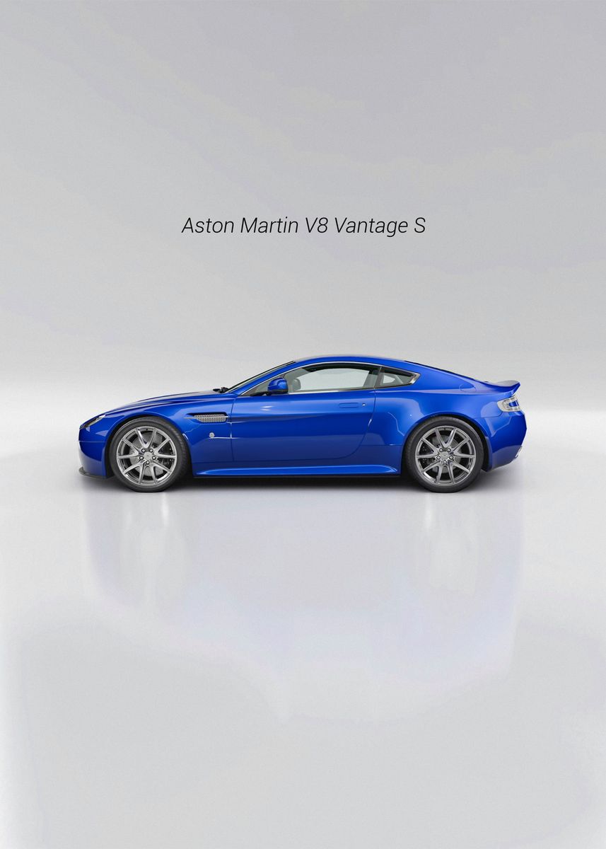 'Aston Martin V8 Vantage S' Poster, picture, metal print, paint by One ...