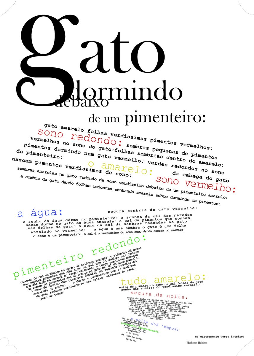 'Surreal Portuguese Poem by Herberto Helder (Chaotic Light)' Poster ...