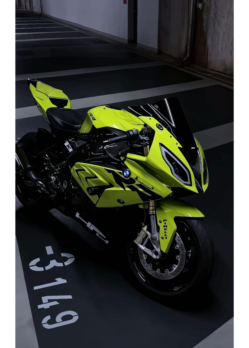 'BMW S1000RR Motorcycle' Poster, picture, metal print, paint by kapten ...