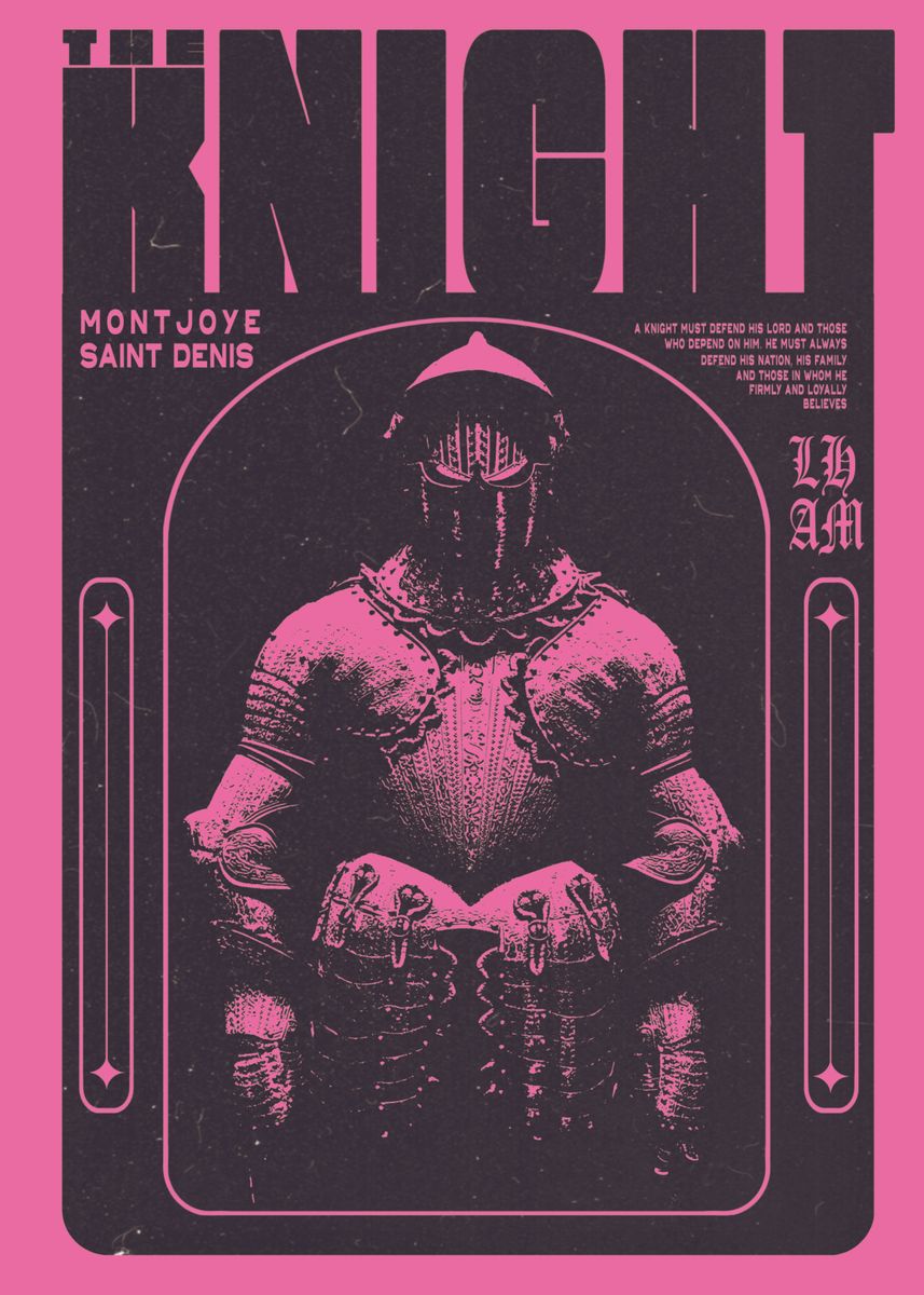 'The Knight Poster' Poster, picture, metal print, paint by LHAM | Displate