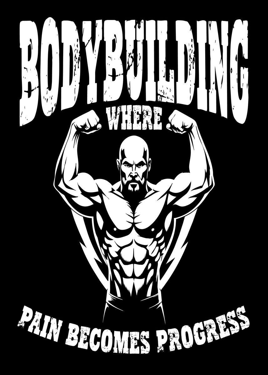 'Bodybuilding Motivation' Poster, picture, metal print, paint by Nomis ...