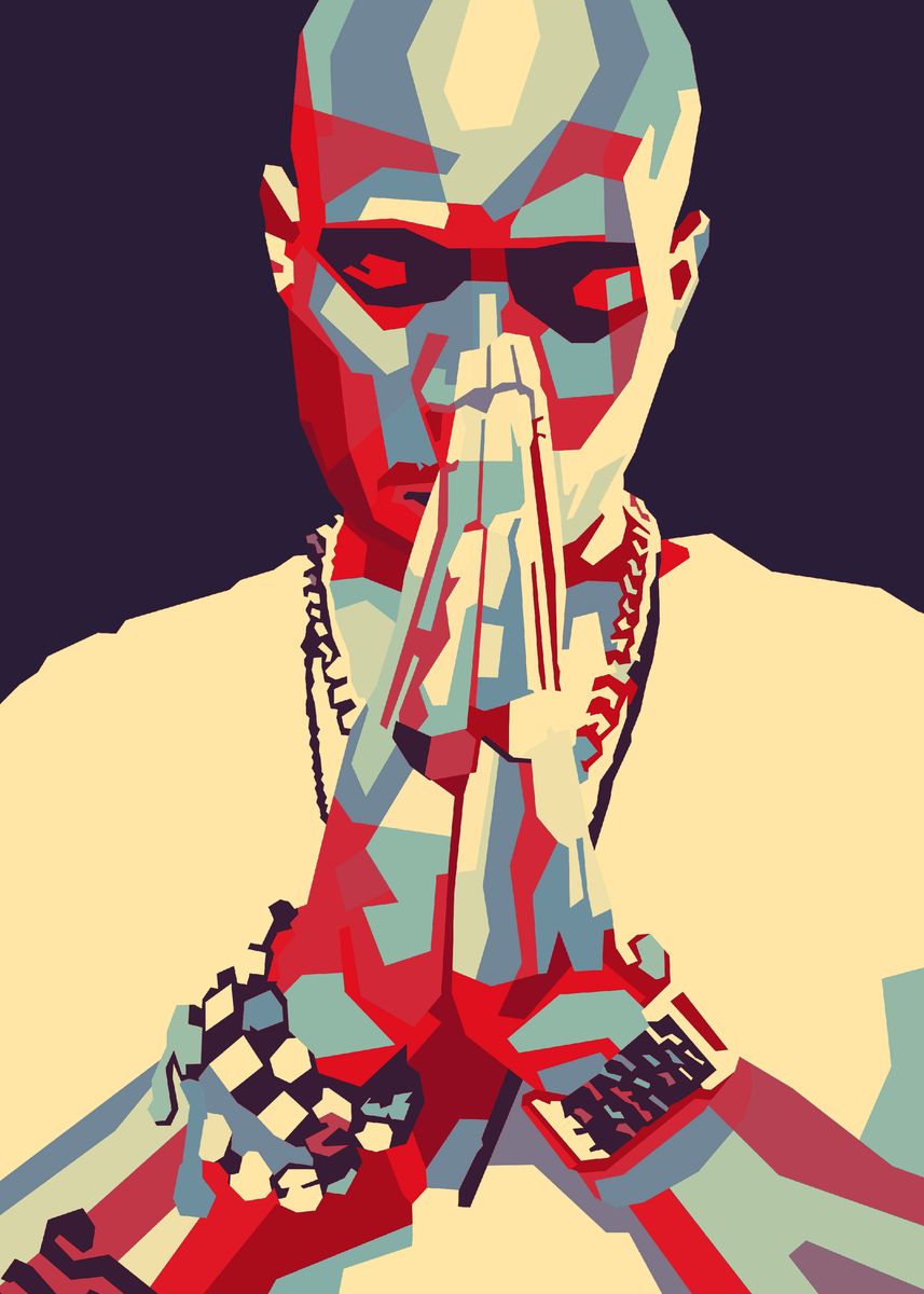 'DMX rapper' Poster, picture, metal print, paint by CLOVE STUDIO | Displate