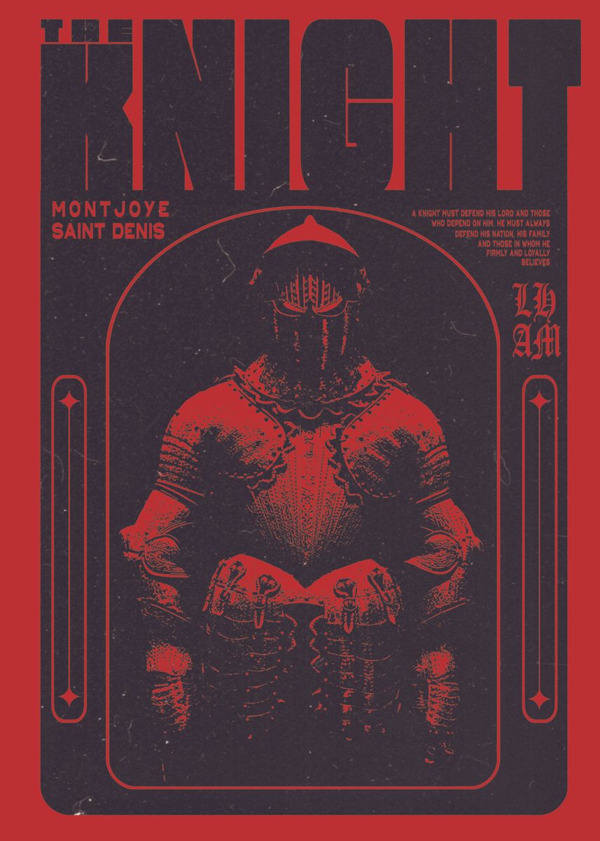 'The Knight Poster' Poster, picture, metal print, paint by LHAM | Displate