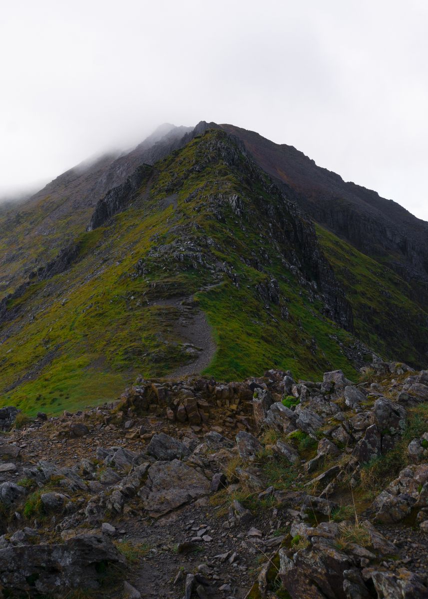 'Crib Goch' Poster, picture, metal print, paint by Dylan Val | Displate