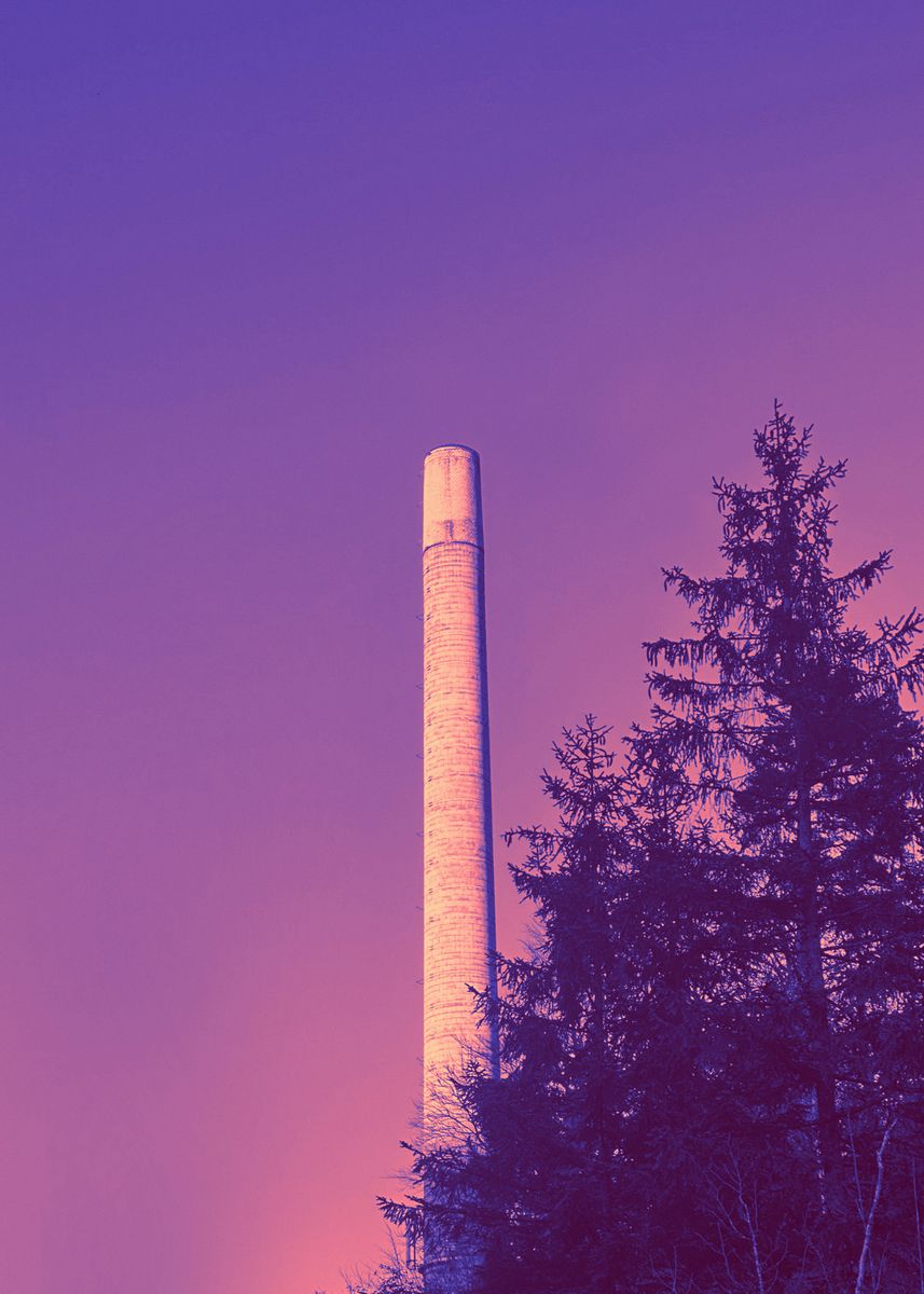 'vintage chimney photography ' Poster, picture, metal print, paint by ...