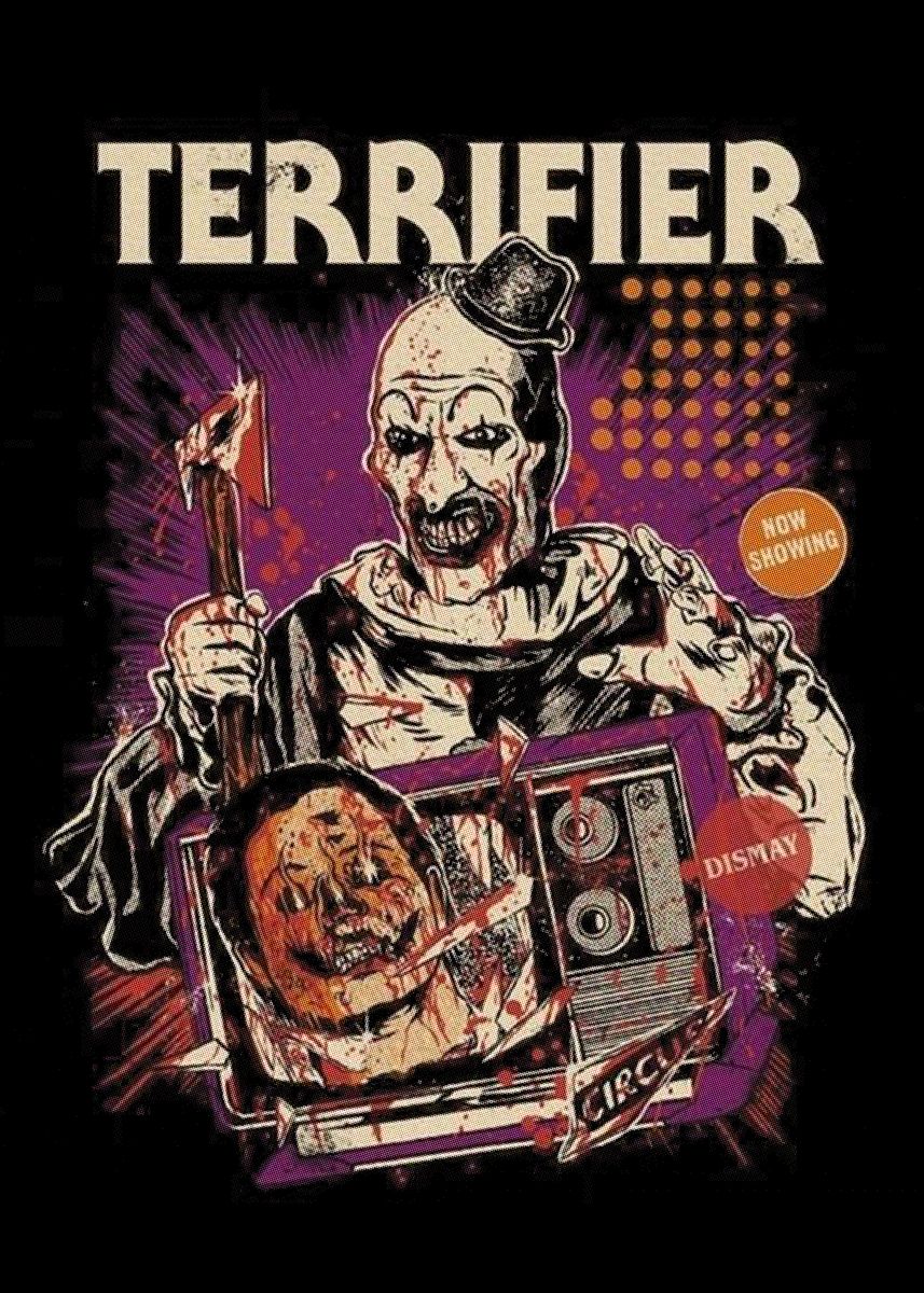 'Terrifier Horror Movie' Poster, picture, metal print, paint by | Displate