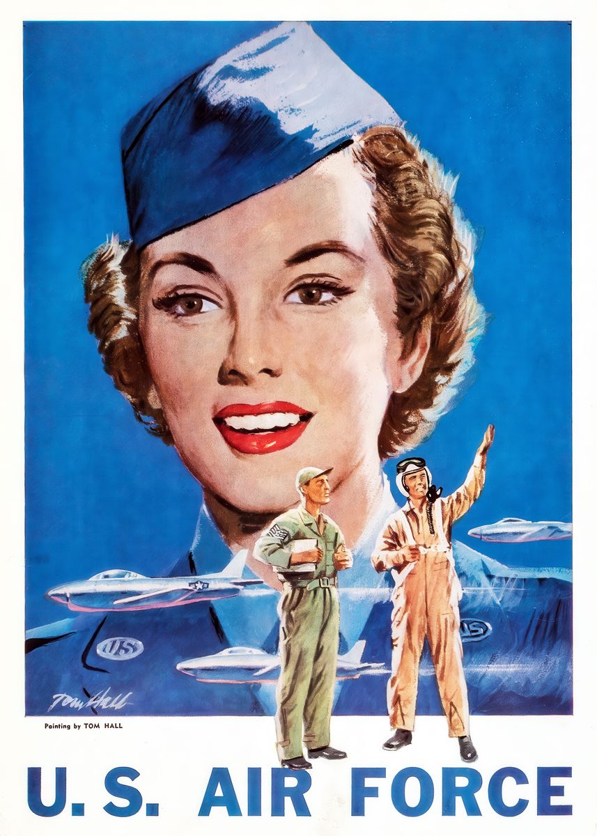 'US Air Force Recruitment Poster' Poster, picture, metal print, paint ...