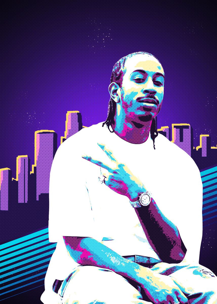 'ludacris Retro Style' Poster, picture, metal print, paint by ron art ...