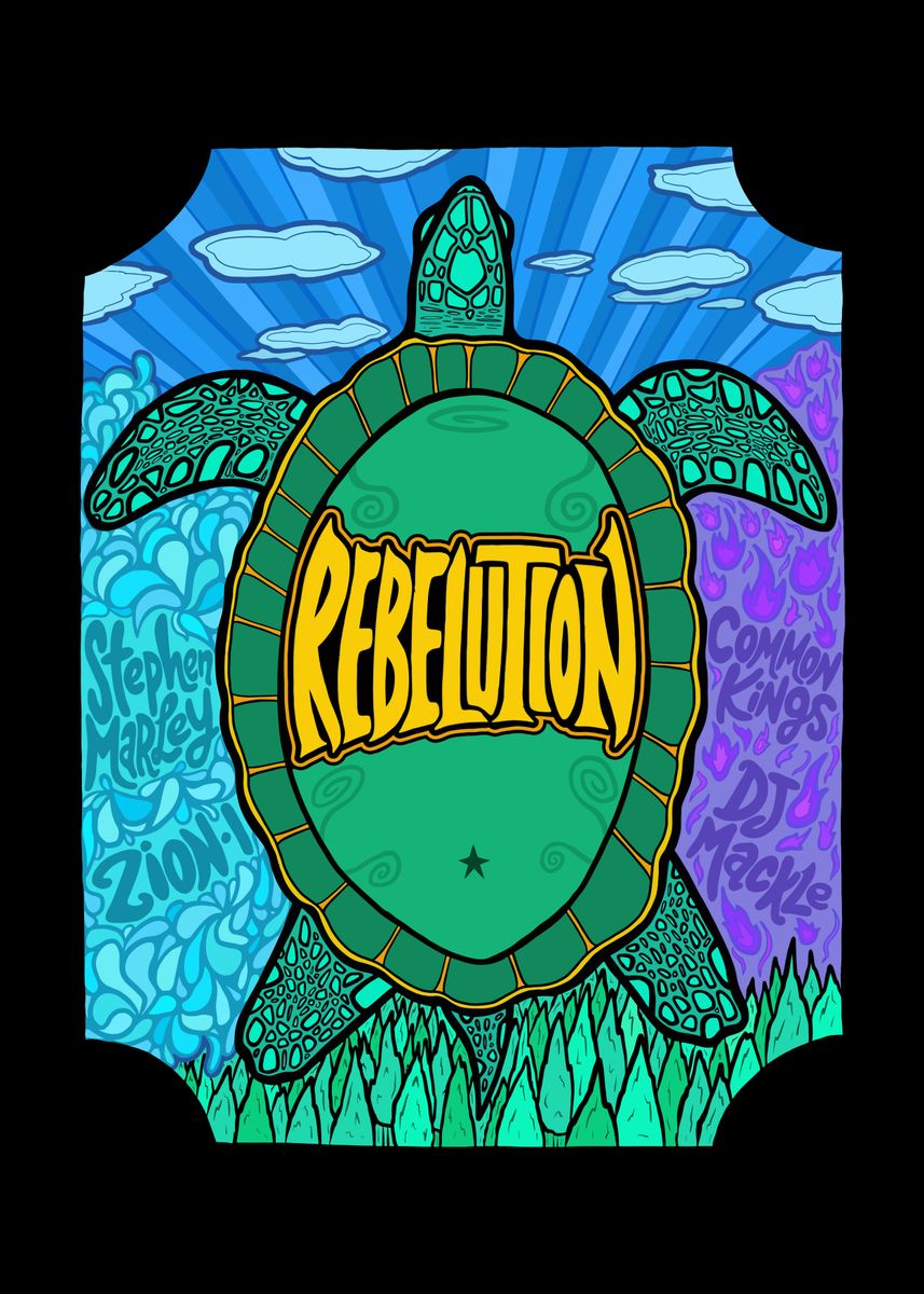 'Rebelution Concert Poster' Poster, picture, metal print, paint by ...
