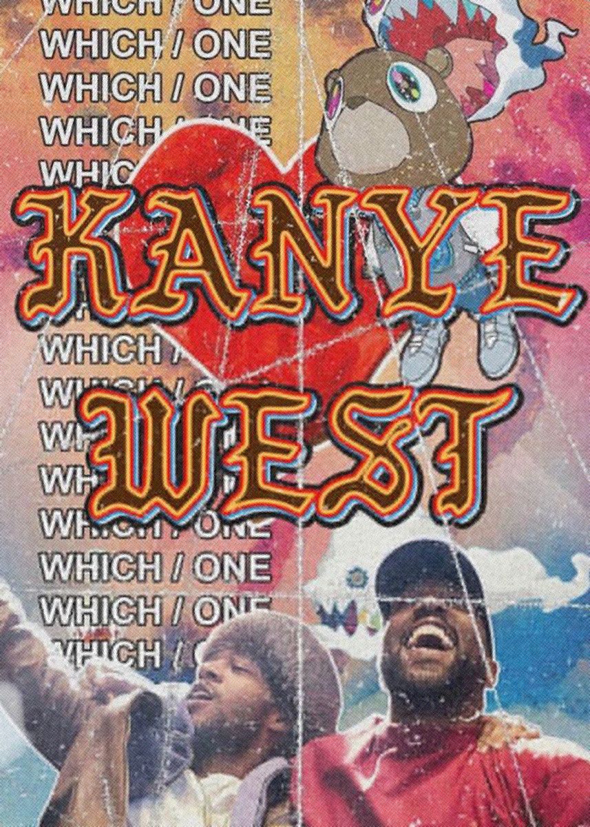 'Kanye West rapper music' Poster, picture, metal print, paint by | Displate