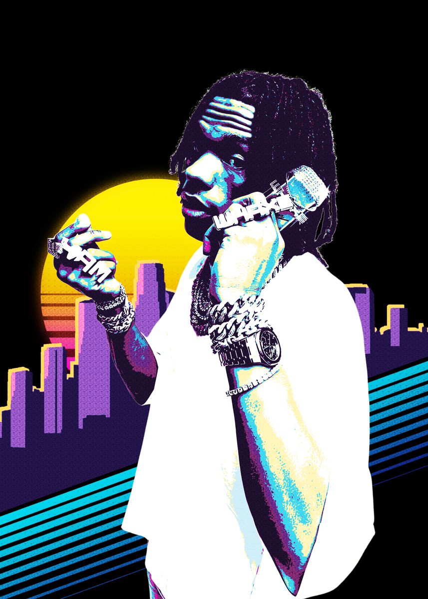 'Lil Baby rapper' Poster, picture, metal print, paint by ron art | Displate