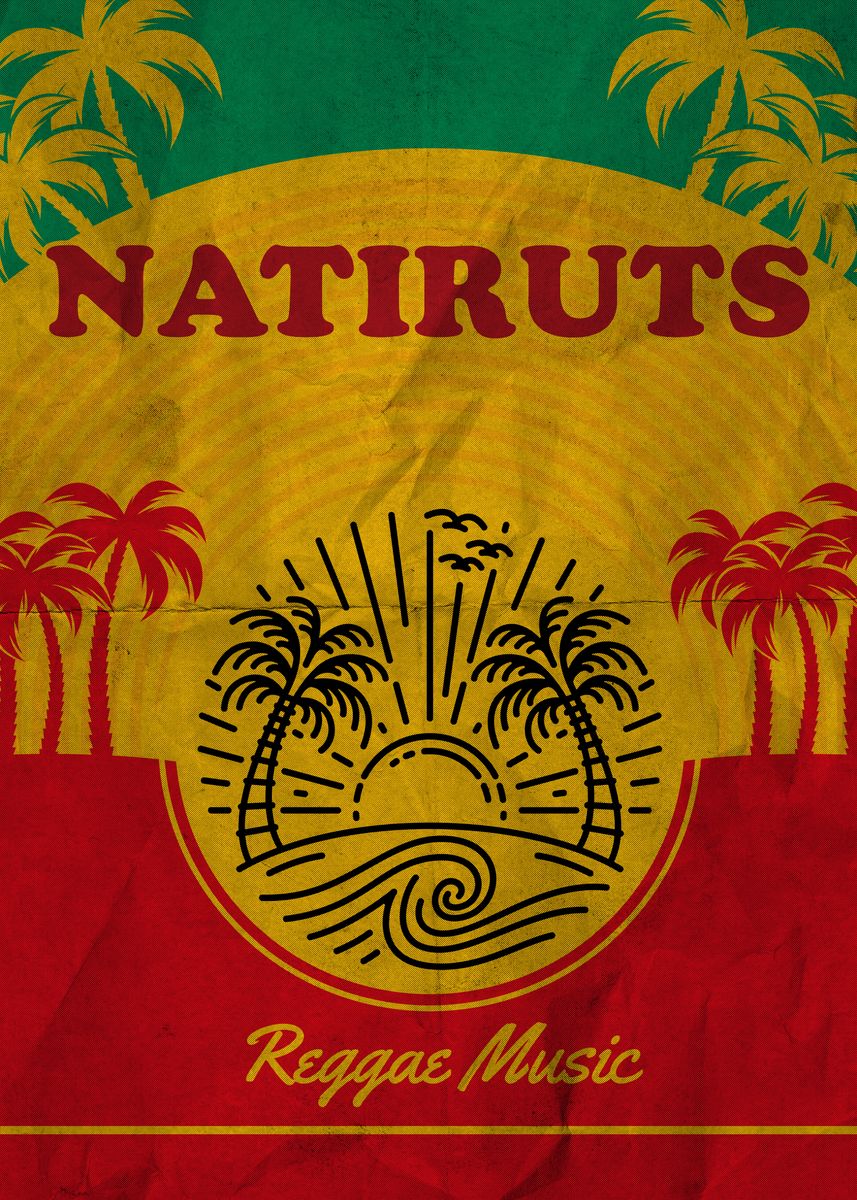 'Natiroots Reggae Music Poster' Poster, picture, metal print, paint by ...