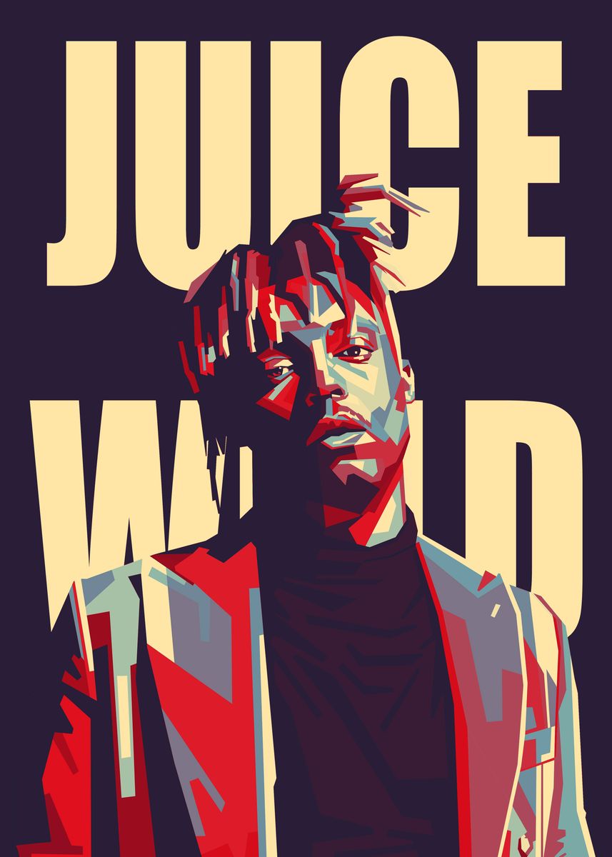 'Juice Wrld Portrait' Poster, picture, metal print, paint by CLOVE ...