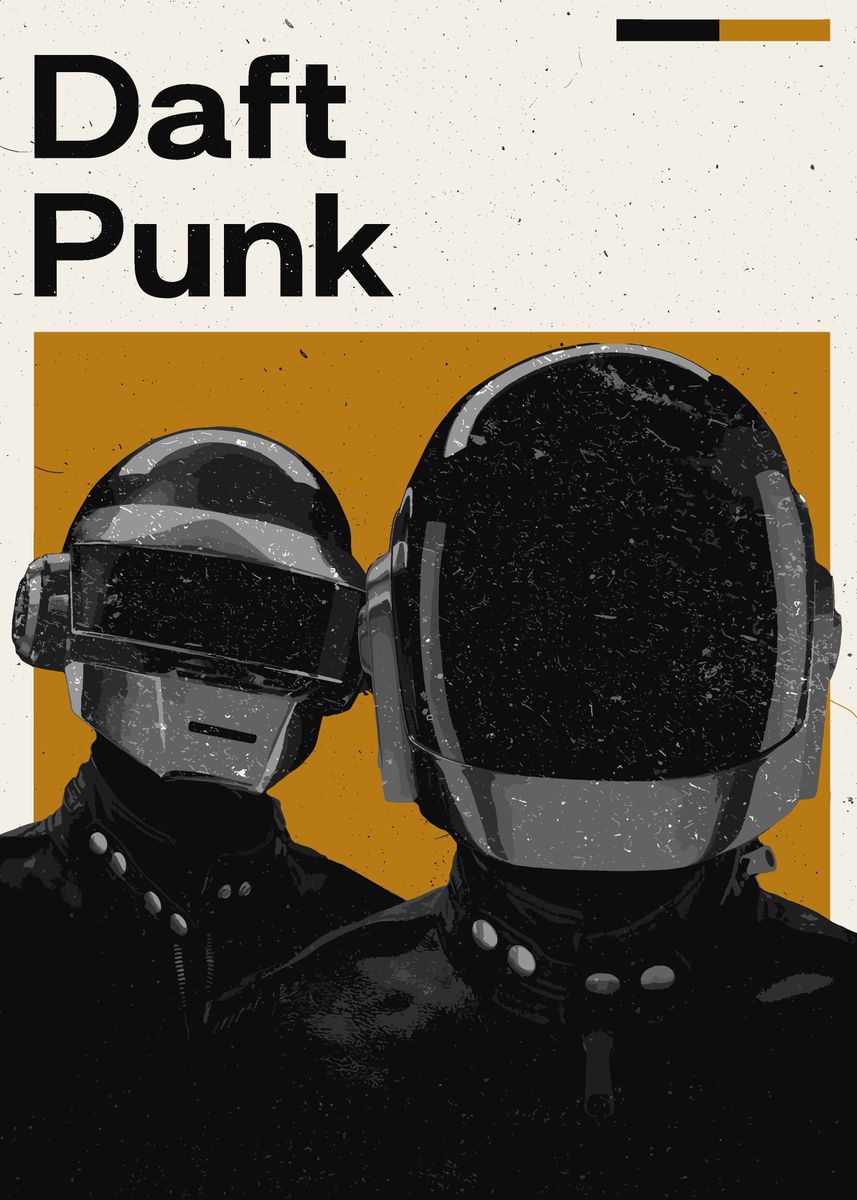 'Daft Punk' Poster, picture, metal print, paint by VisionPrint | Displate