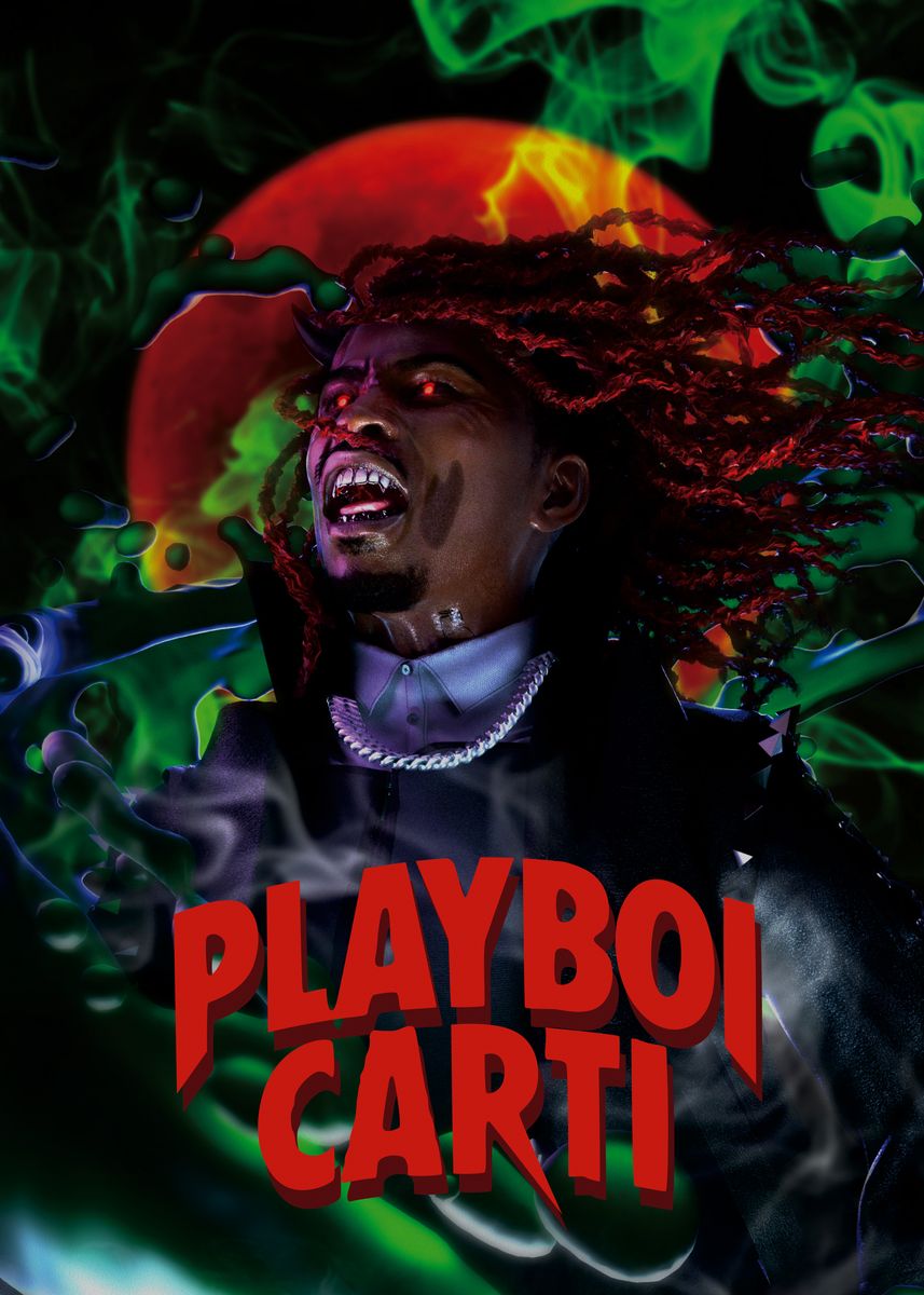 'Playboi Carti Album Cover' Poster, picture, metal print, paint by Yu ...