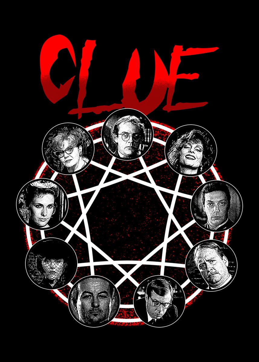 'Clue Movie Poster' Poster, picture, metal print, paint by Agustin ...